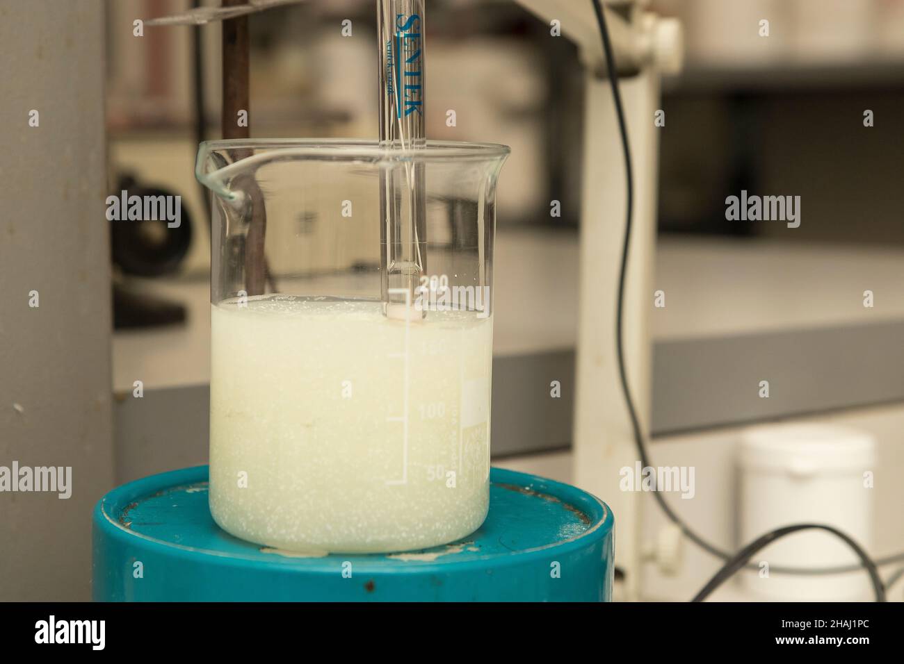 Close up detail of basic activity inside a chemistry laboratory Stock ...