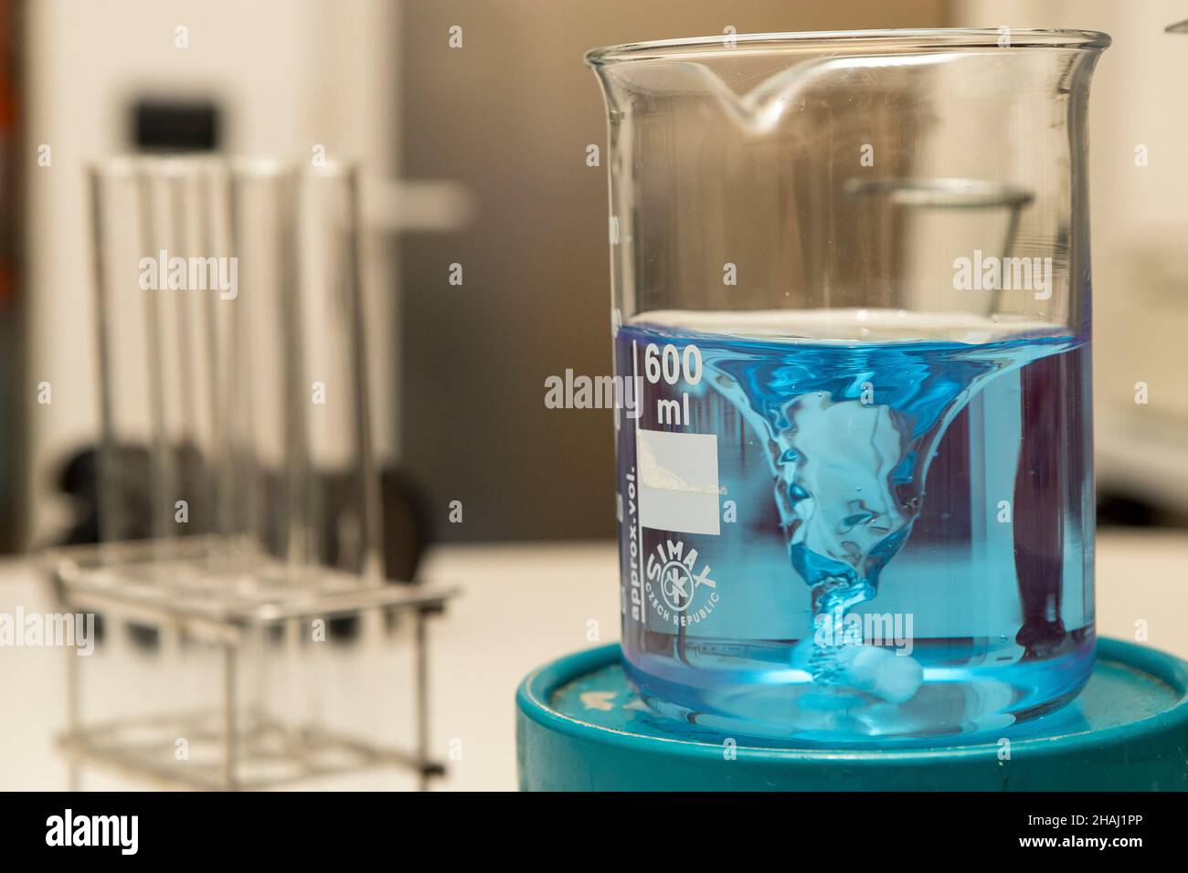 Close up detail of basic activity inside a chemistry laboratory Stock ...