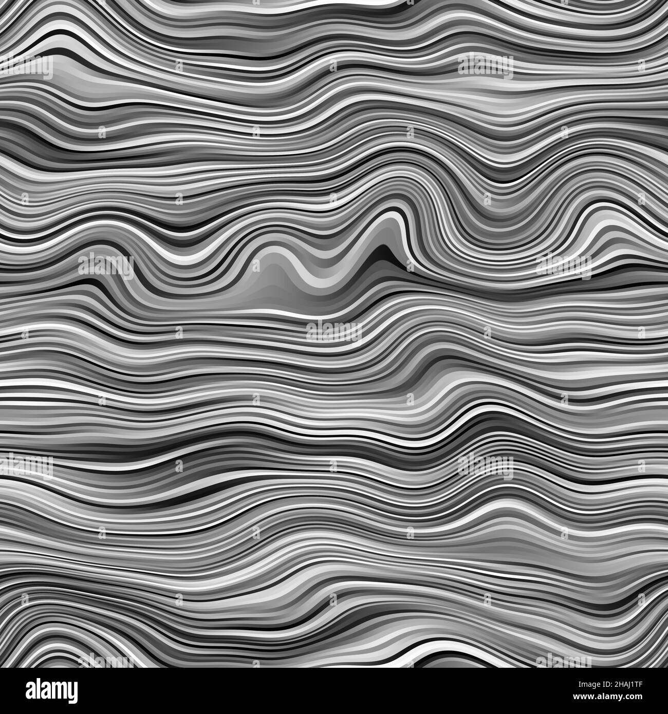 Seamless wavy monochrome stripes surface pattern design for background ...