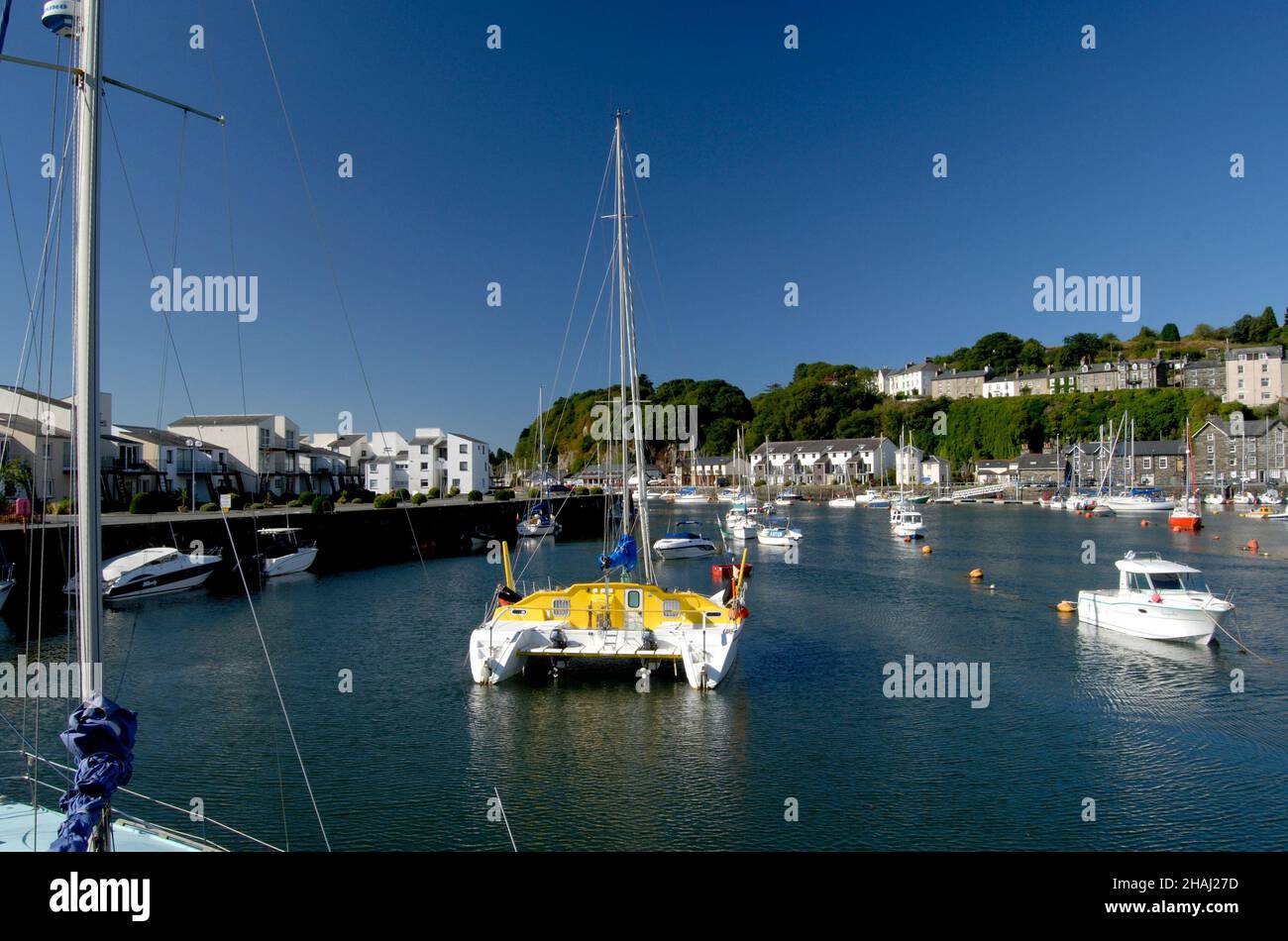 Porthmadog Harbour, WALES UK Stock Photo - Alamy