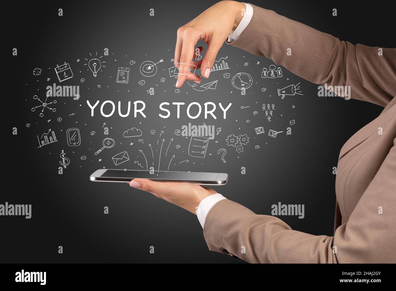 Close-up of a touchscreen, social media concept Stock Photo - Alamy