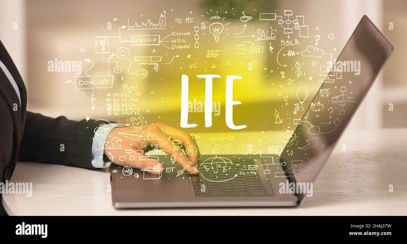 hand working on new modern computer Stock Photo - Alamy