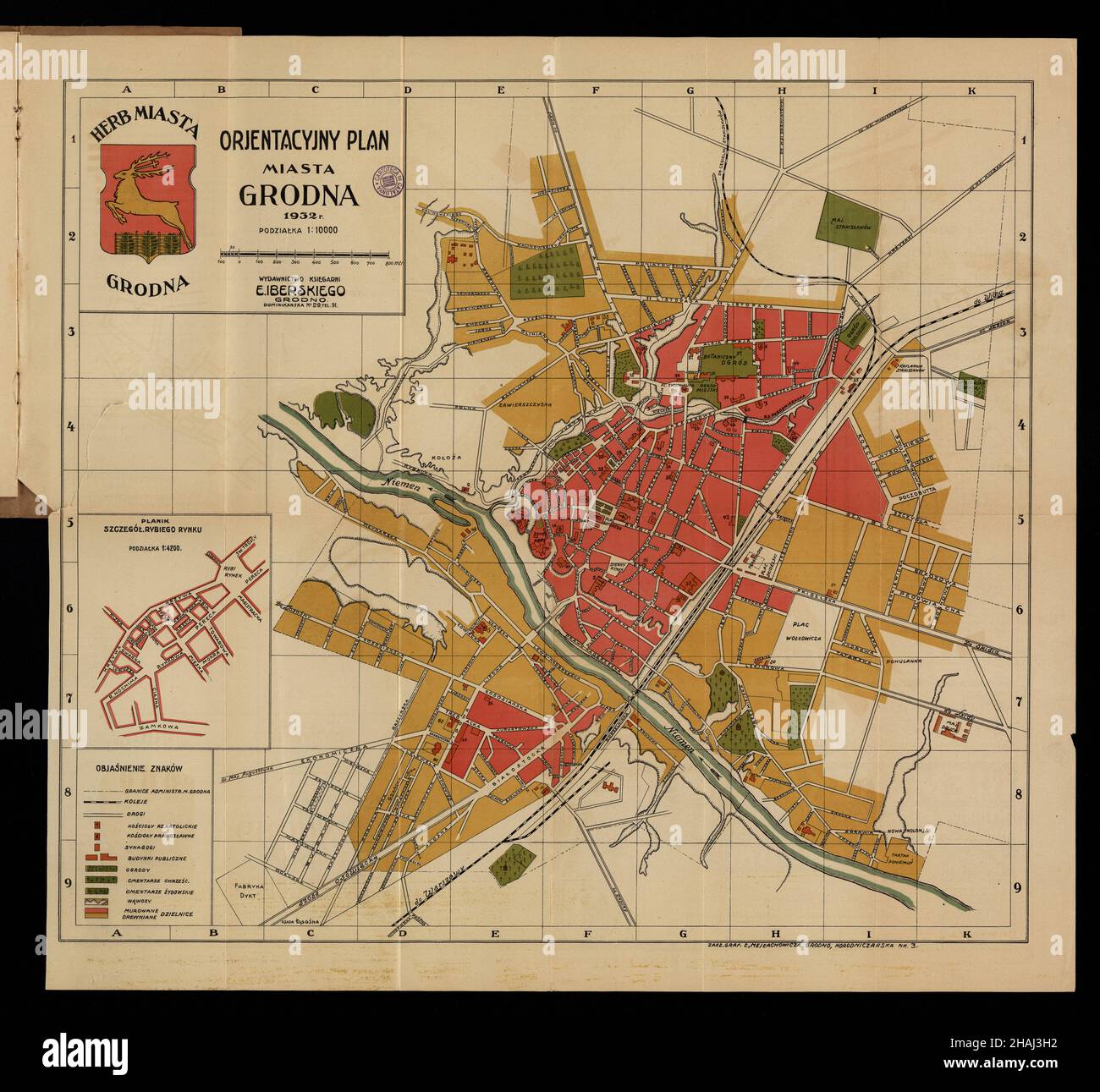 Grodno map overview hi-res stock photography and images - Alamy