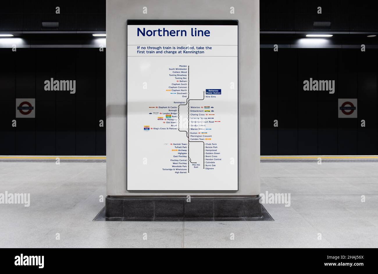 Northern Line Extension. Battersea Power Station underground station ...