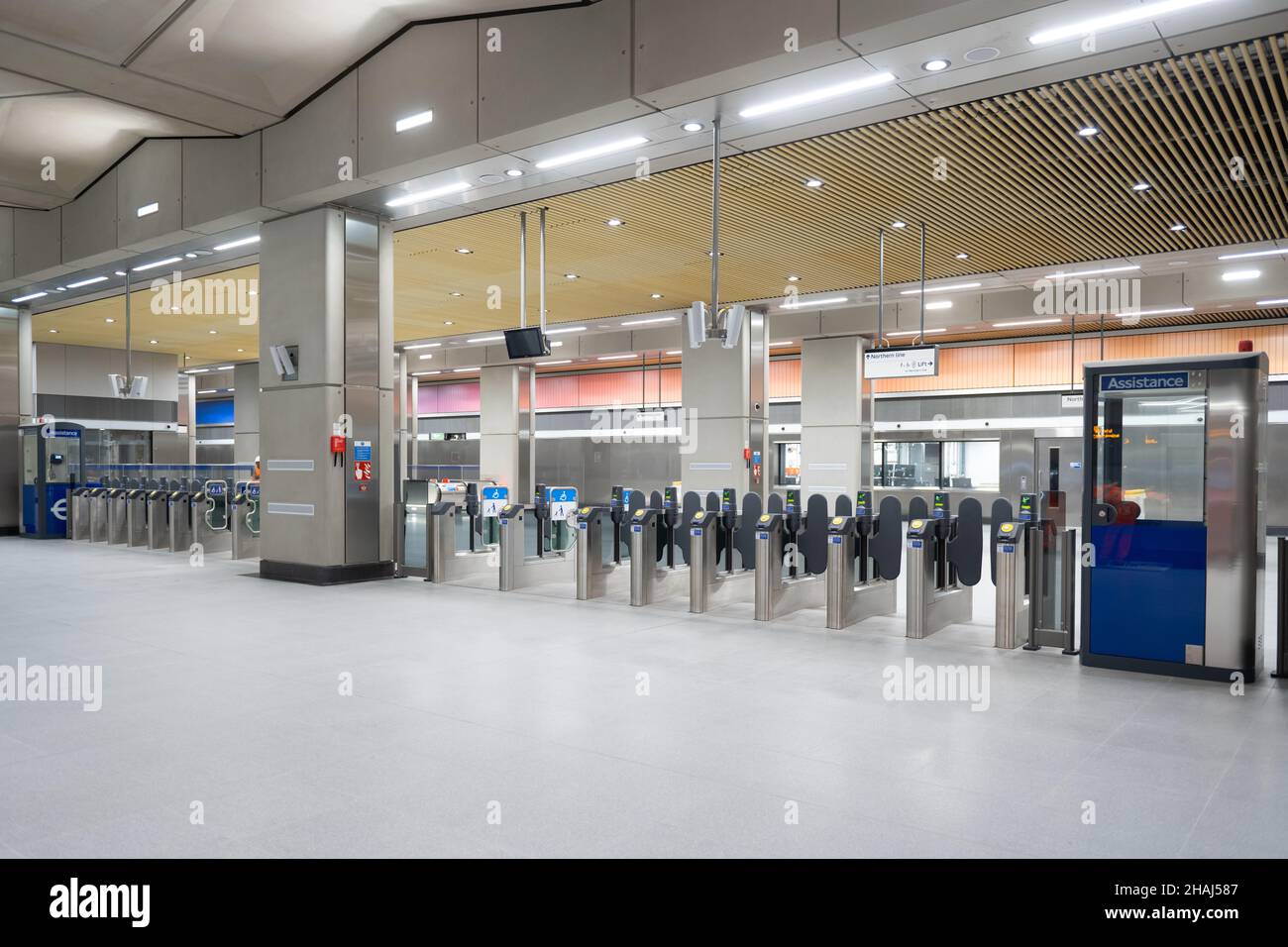 Northern Line Extension. Battersea Power Station underground station ...