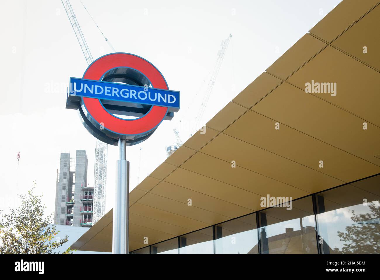 Northern Line Extension. Battersea Power Station underground station ...