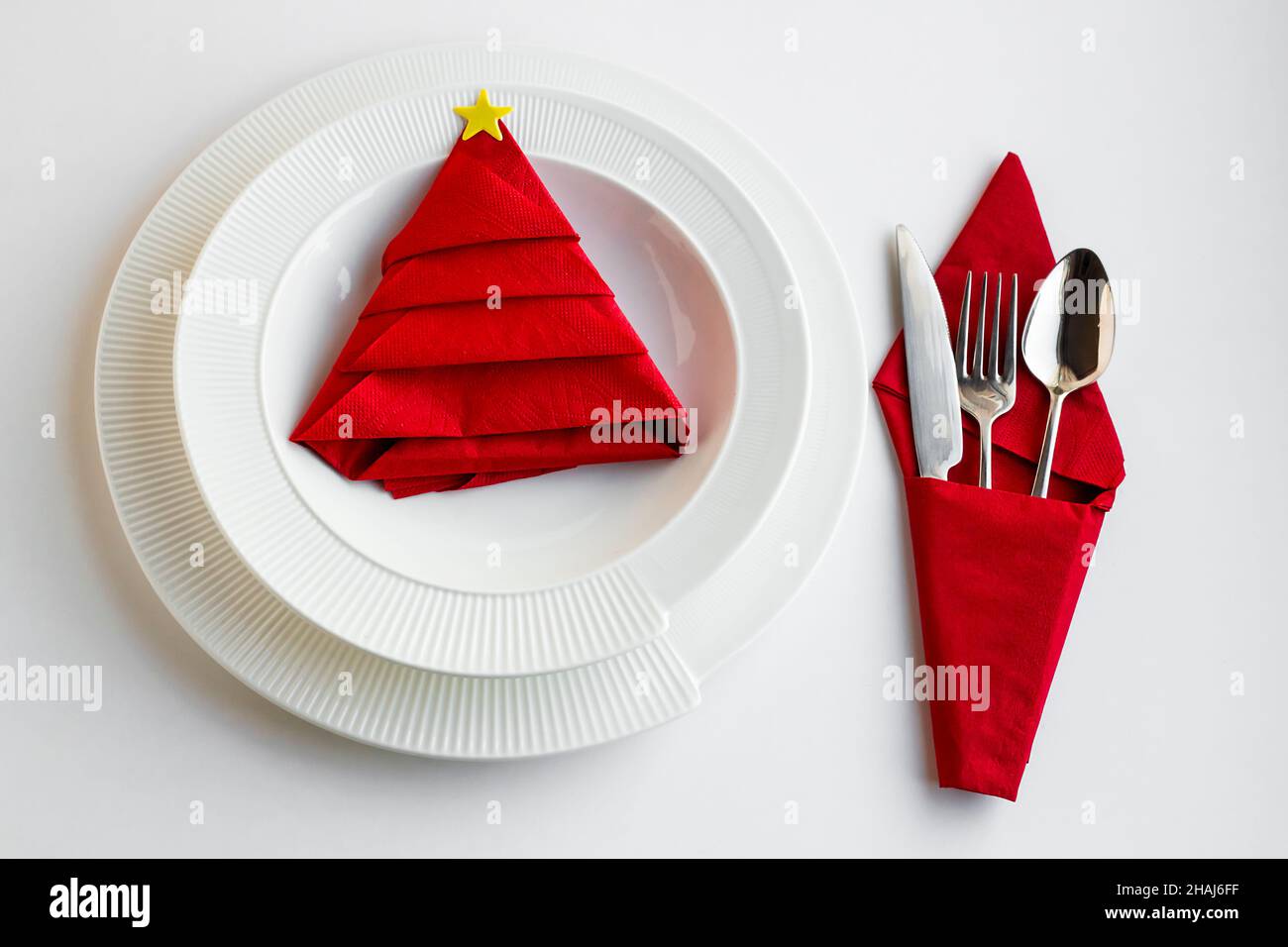 Special folded napkin hi-res stock photography and images - Alamy