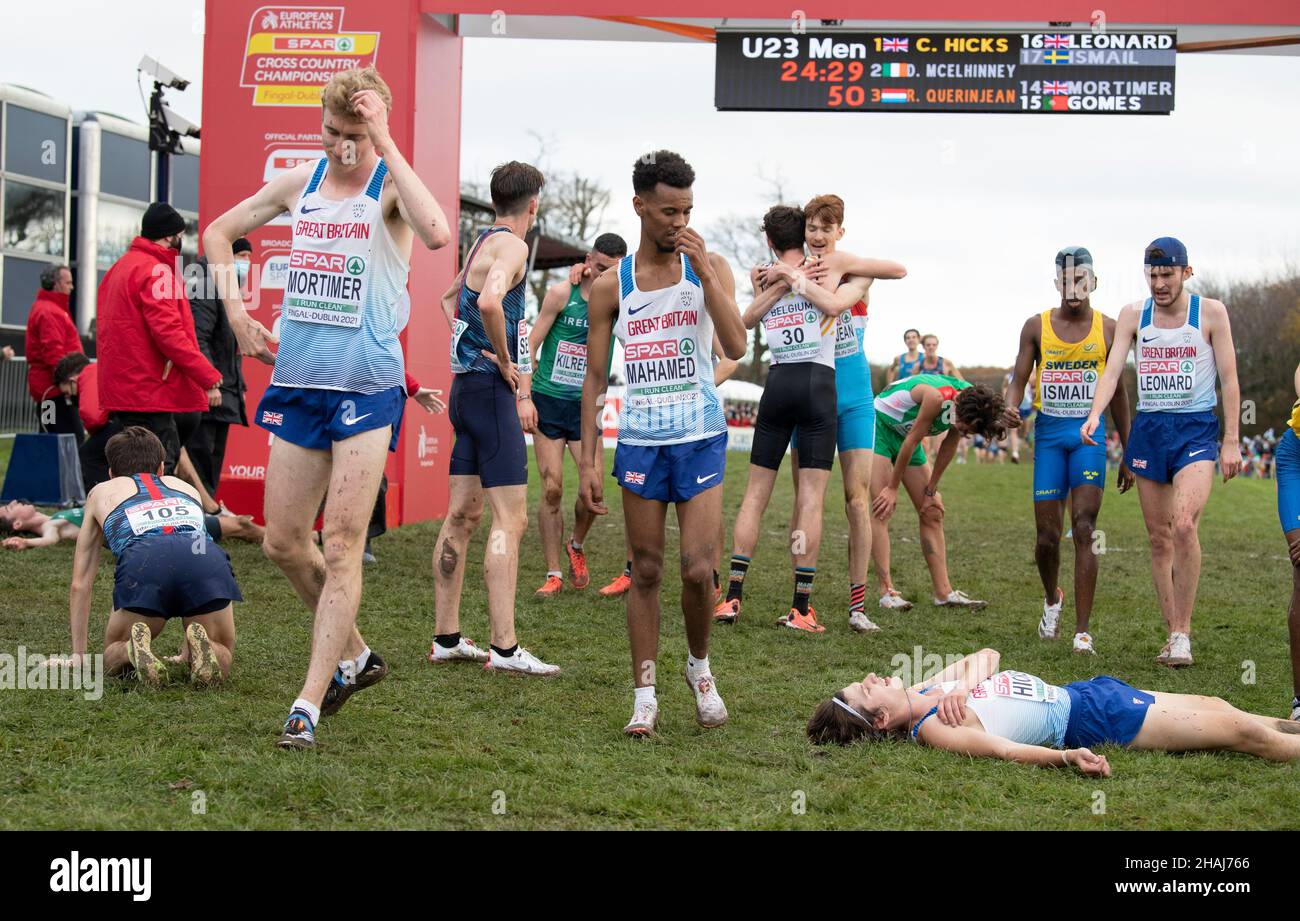 FINGAL-DUBLIN IRELAND 12 DEC 2021: Thomas Mortimer, Zakariya Mahamed ...