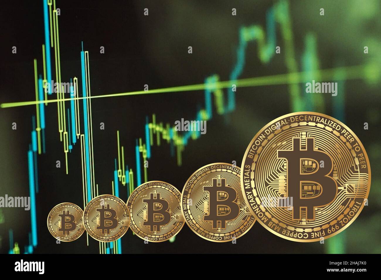 Bitcoin creative illustration Stock Photo - Alamy