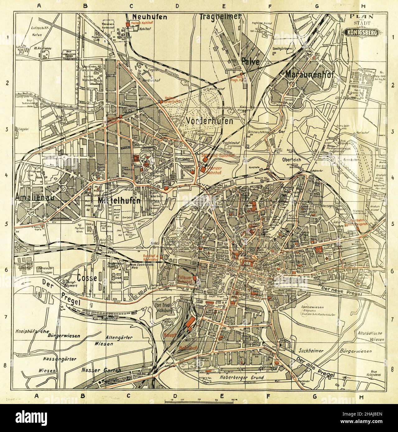 Old kaliningrad map hi-res stock photography and images - Alamy