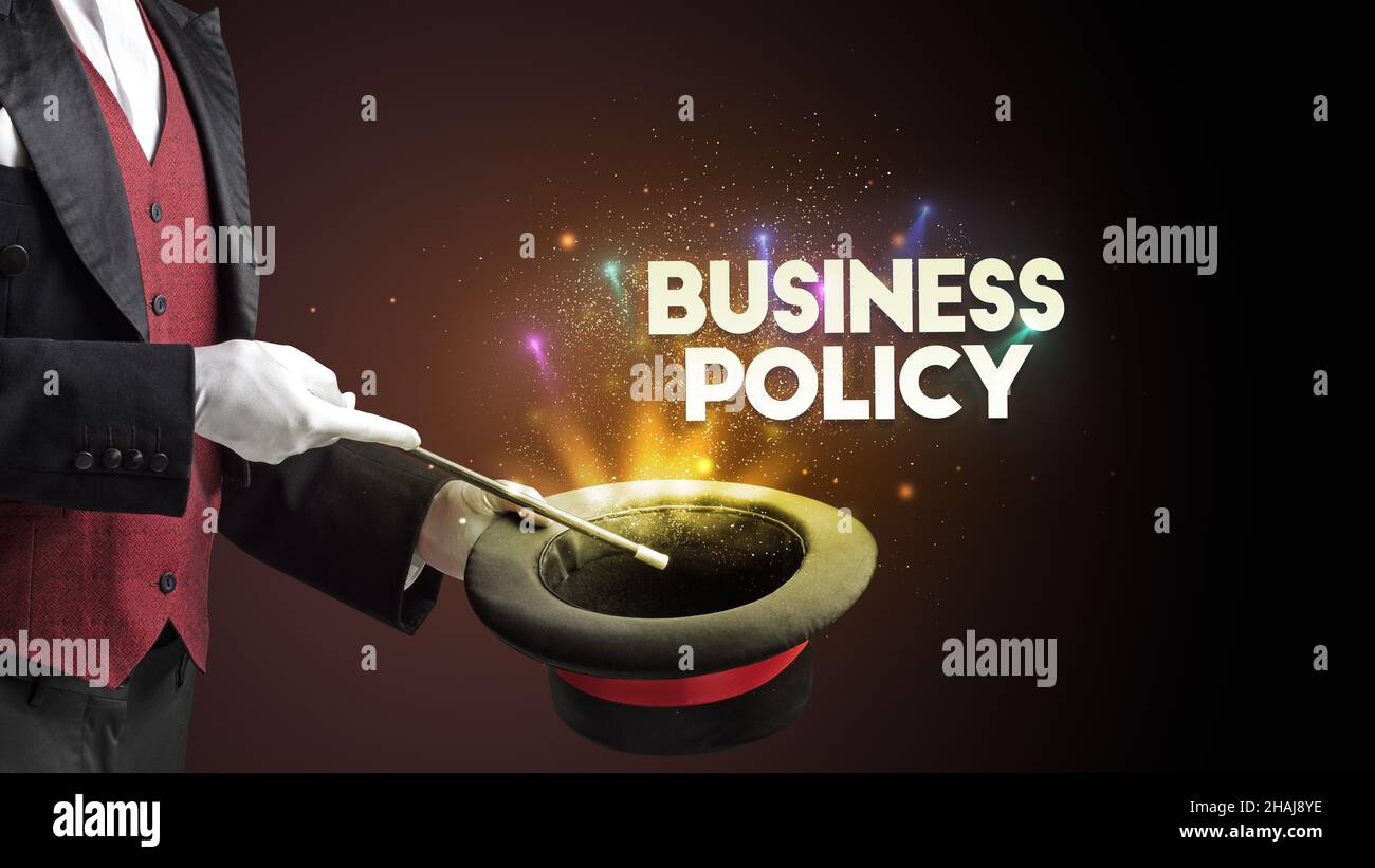 Magician is showing magic trick Stock Photo - Alamy
