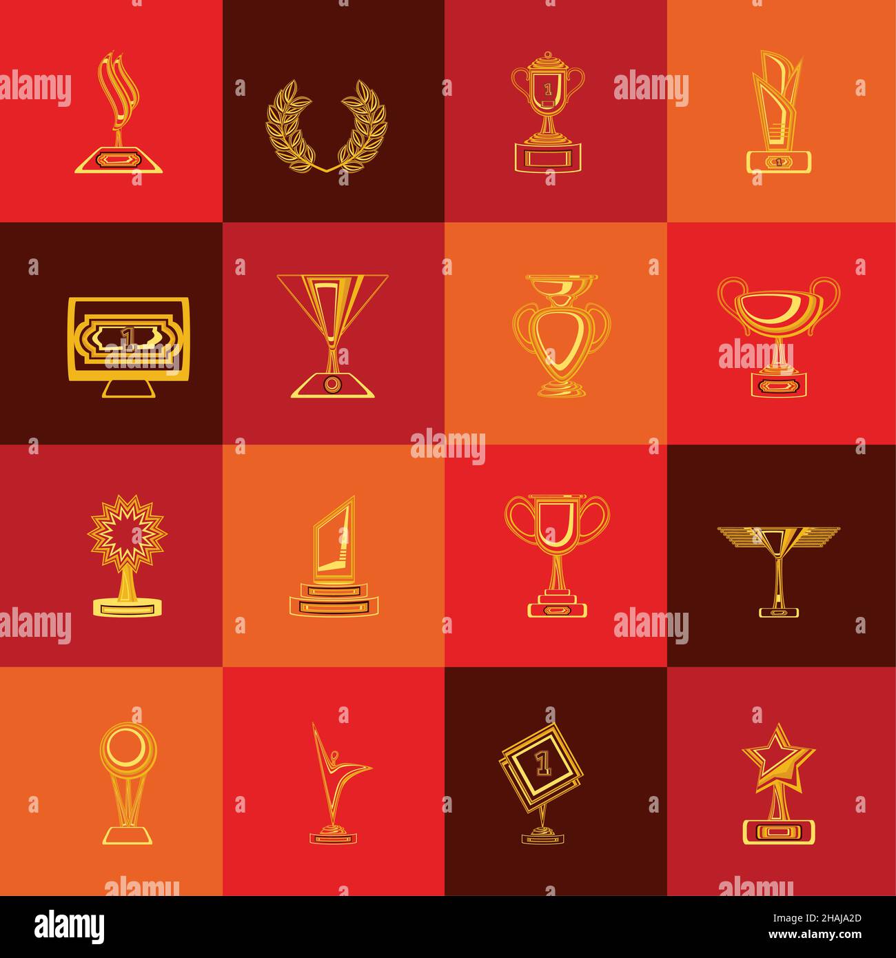 icons of awards Stock Vector Image & Art - Alamy