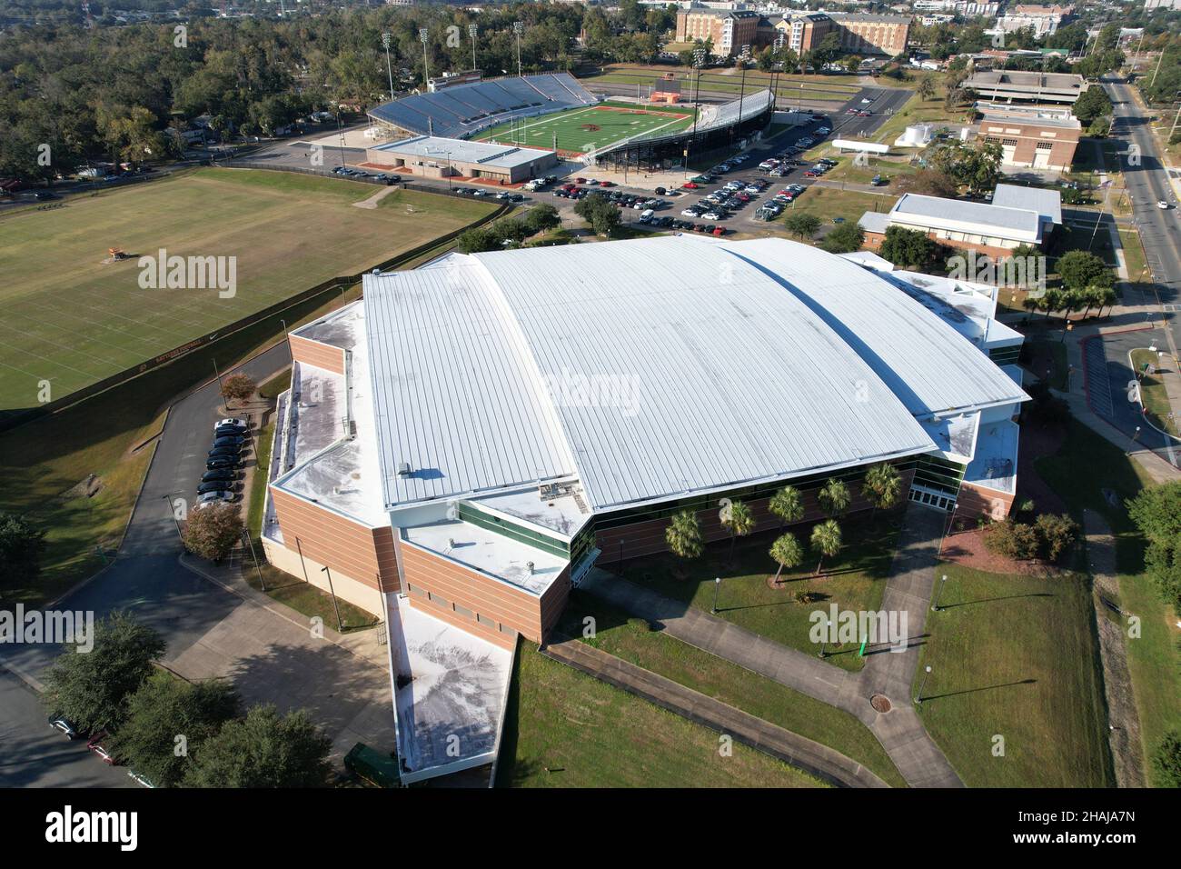 An aerial view of the Al Lawson Center on the campus of Florida A&M ...