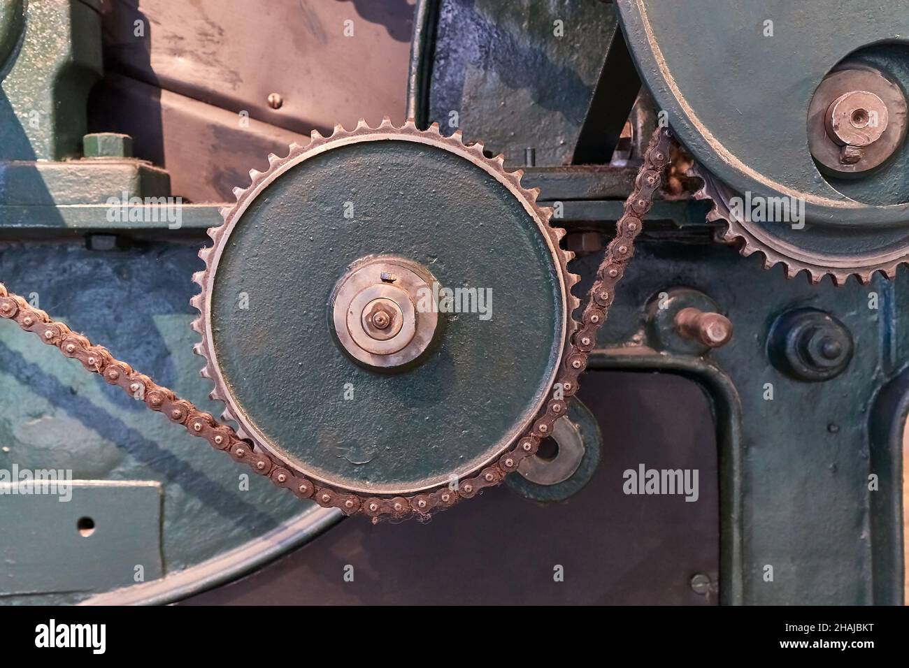 Vintage Engine Gears Stock Photo - Alamy