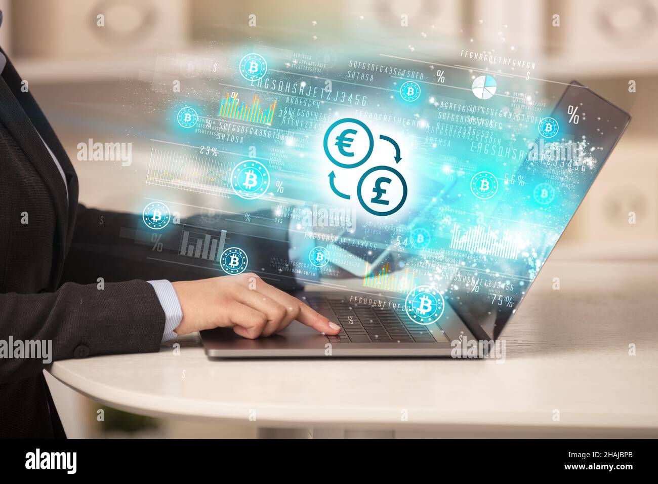 Man watching stock market on hi-res stock photography and images - Alamy