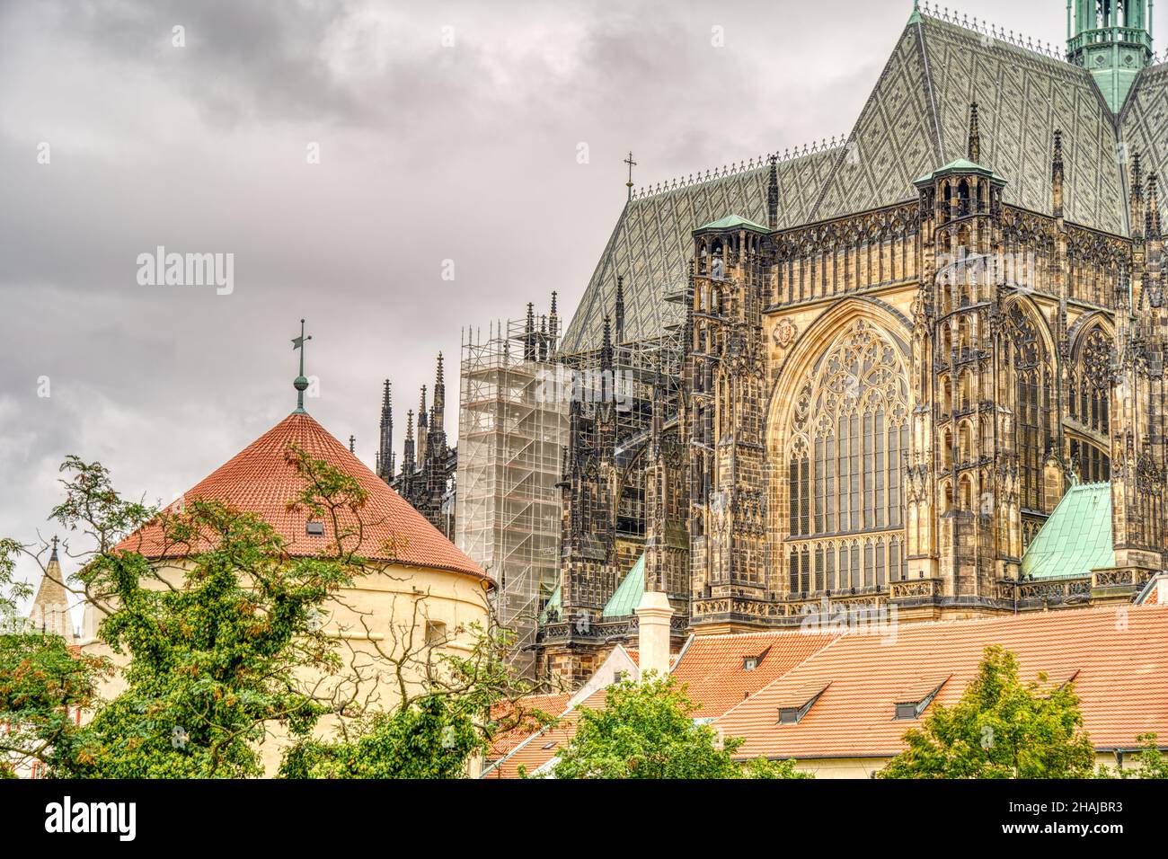 Prague Castle streetscape, HDR Image Stock Photo - Alamy