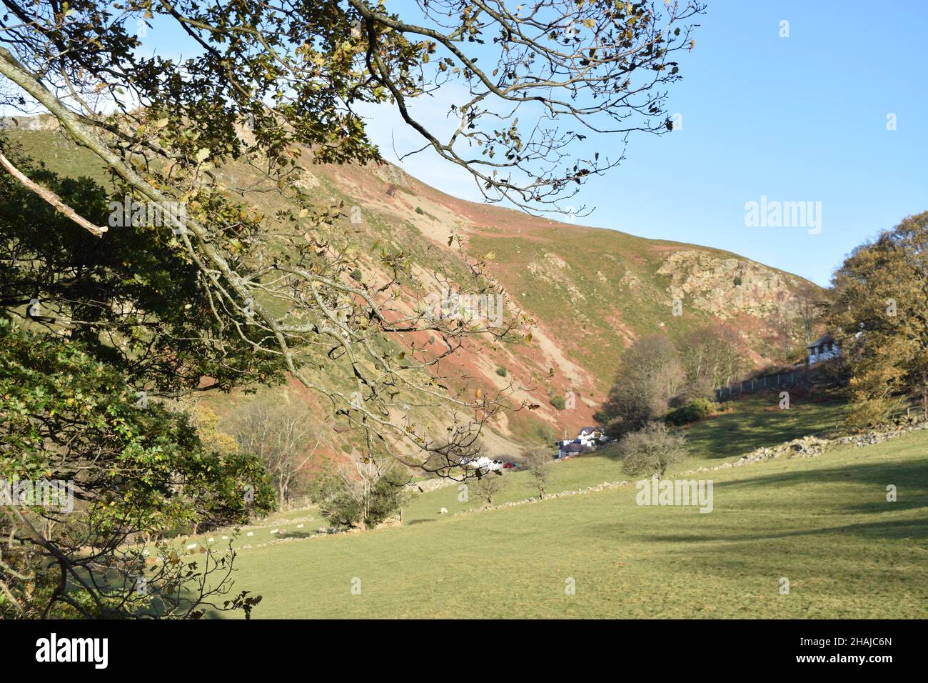 Gorgeous landscape in Capelulo village Wales UK Stock Photo - Alamy