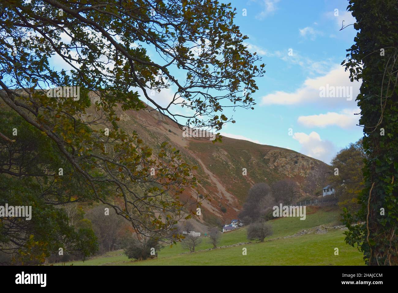 Gorgeous landscape in Capelulo village Wales UK Stock Photo - Alamy