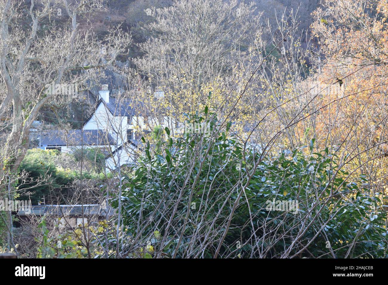 Gorgeous landscape in Capelulo village Wales UK Stock Photo - Alamy