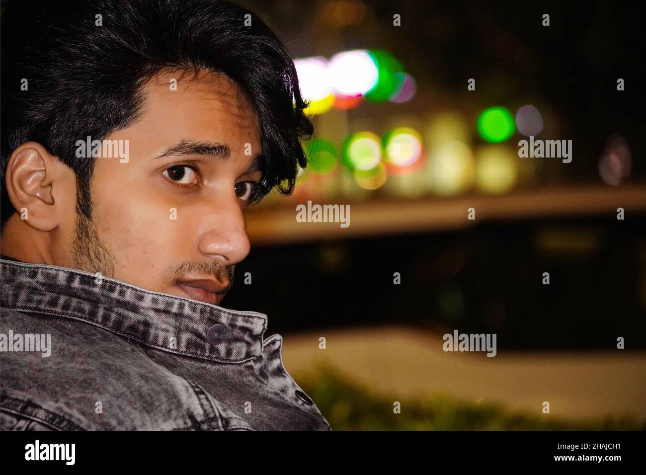 Man face close up hi-res stock photography and images - Alamy