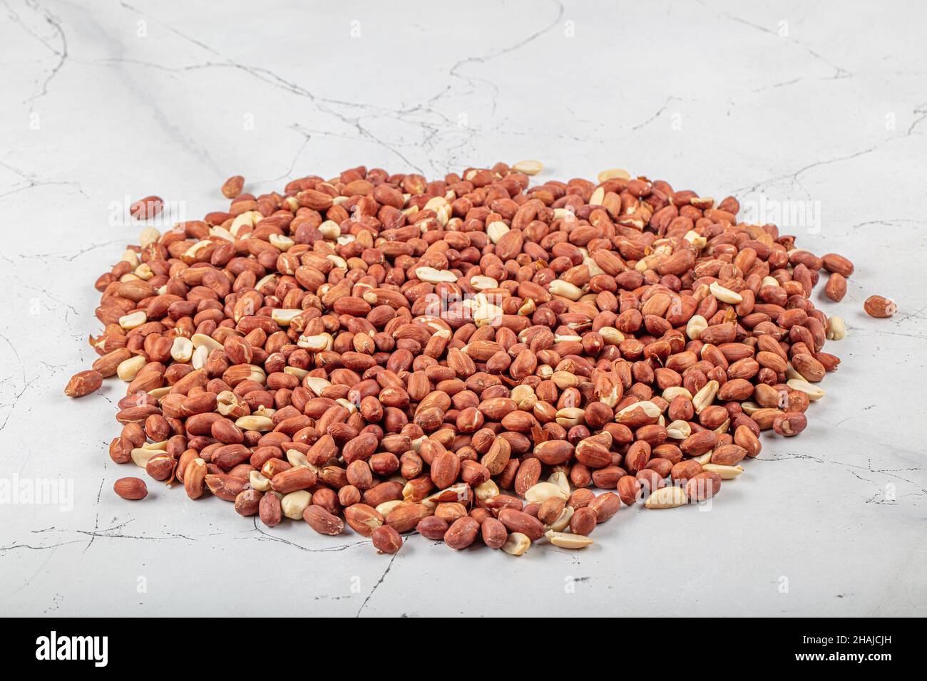 Peanut snack groundnut background pattern. Closeup whole peanut ...