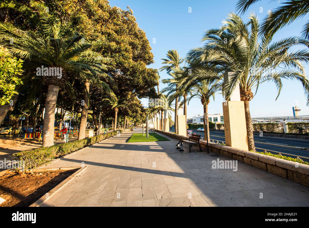 Nicolás Salmerón Park in Almería Stock Photo - Alamy