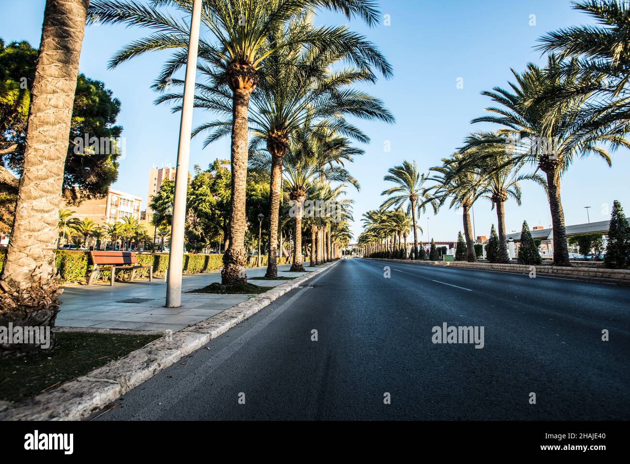 Nicolás Salmerón Park in Almería Stock Photo - Alamy