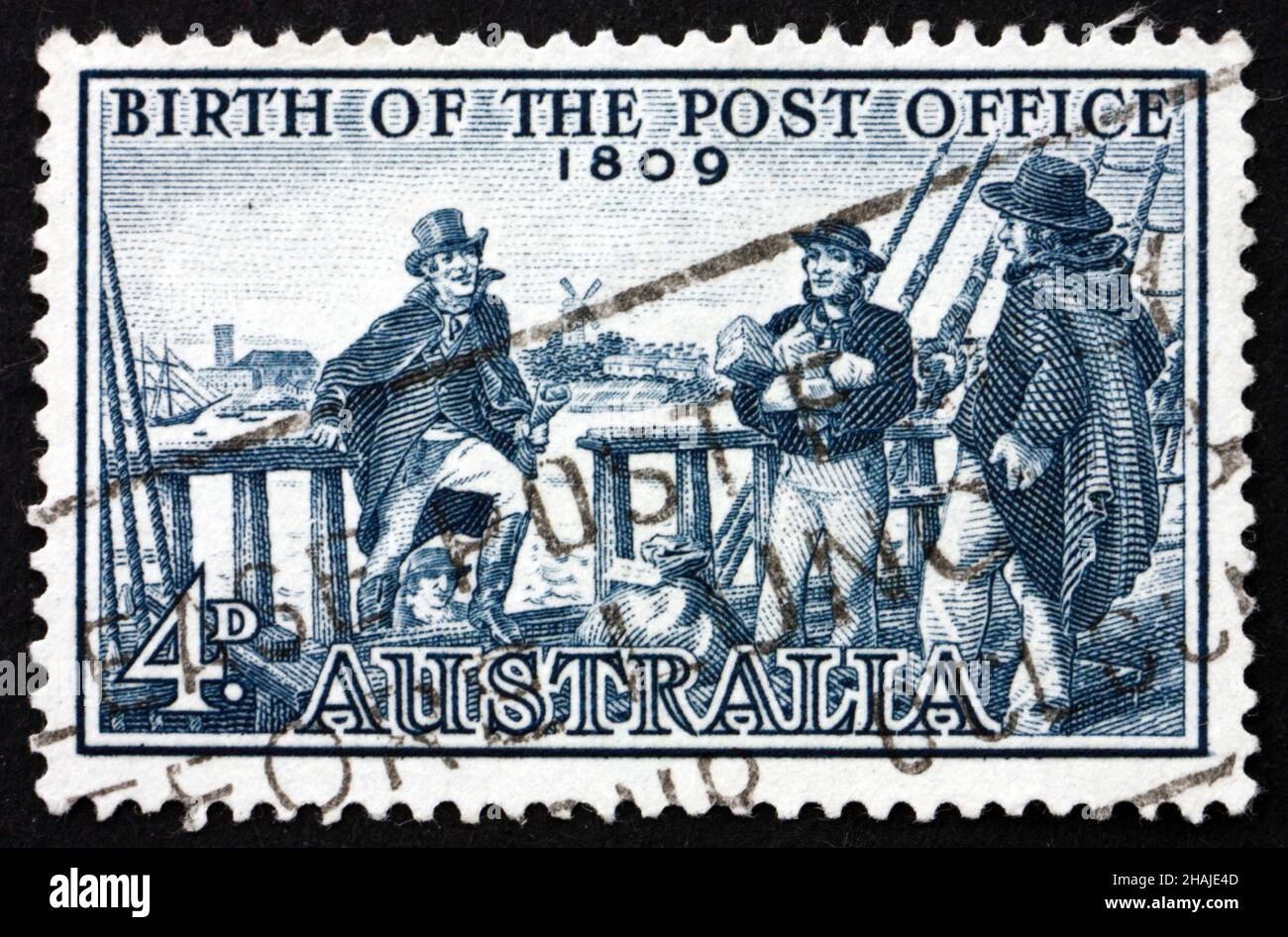 AUSTRALIA - CIRCA 1959: a stamp printed in the Australia shows ...