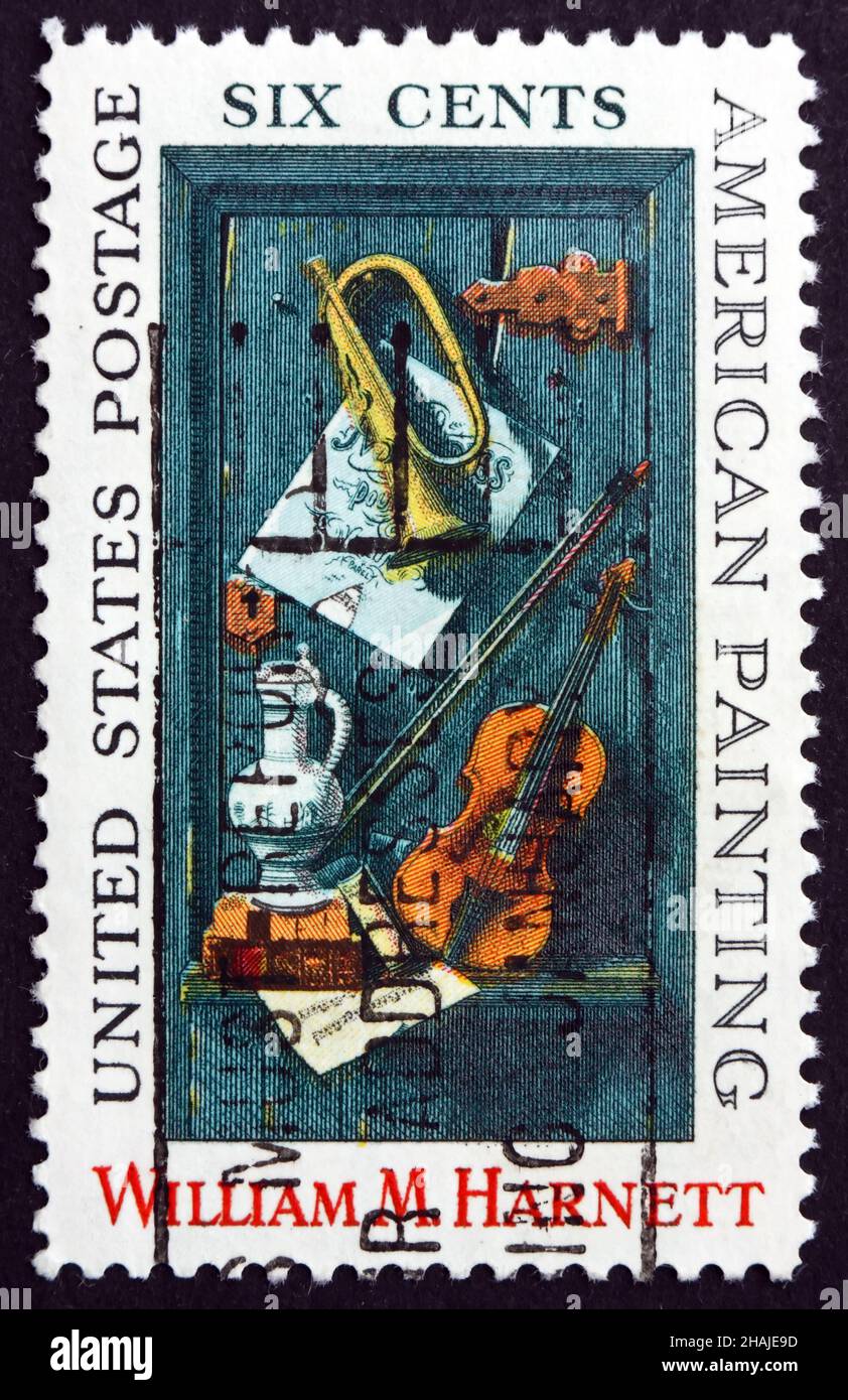 UNITED STATES OF AMERICA - CIRCA 1969: a stamp printed in the USA shows ...