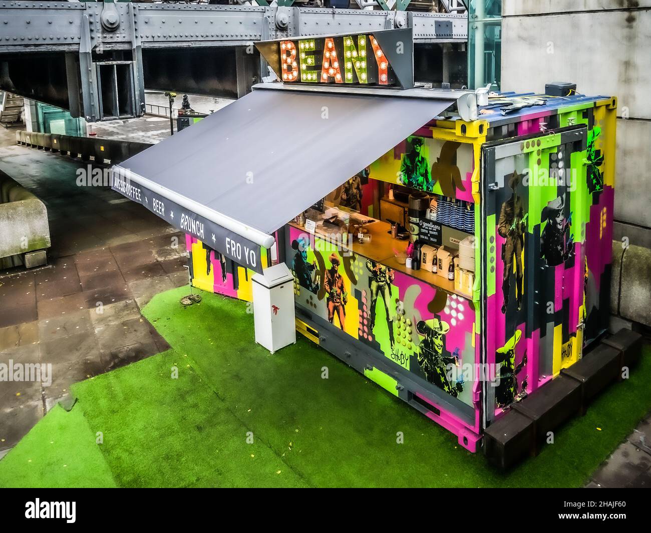 Beany Green, converted shipping container snack and drinks bar ...