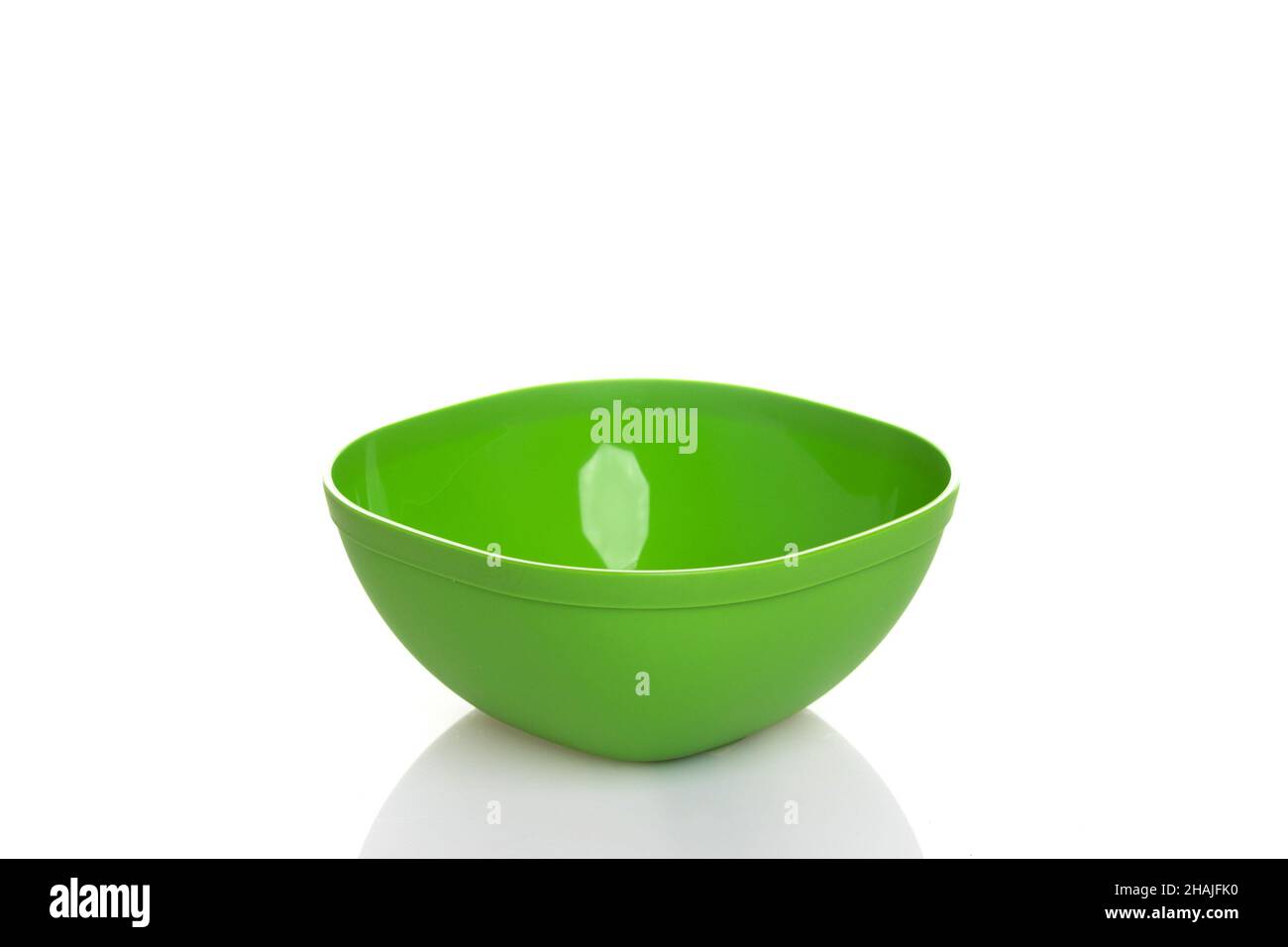 empty plastic salad bowl on white isolated background Stock Photo - Alamy