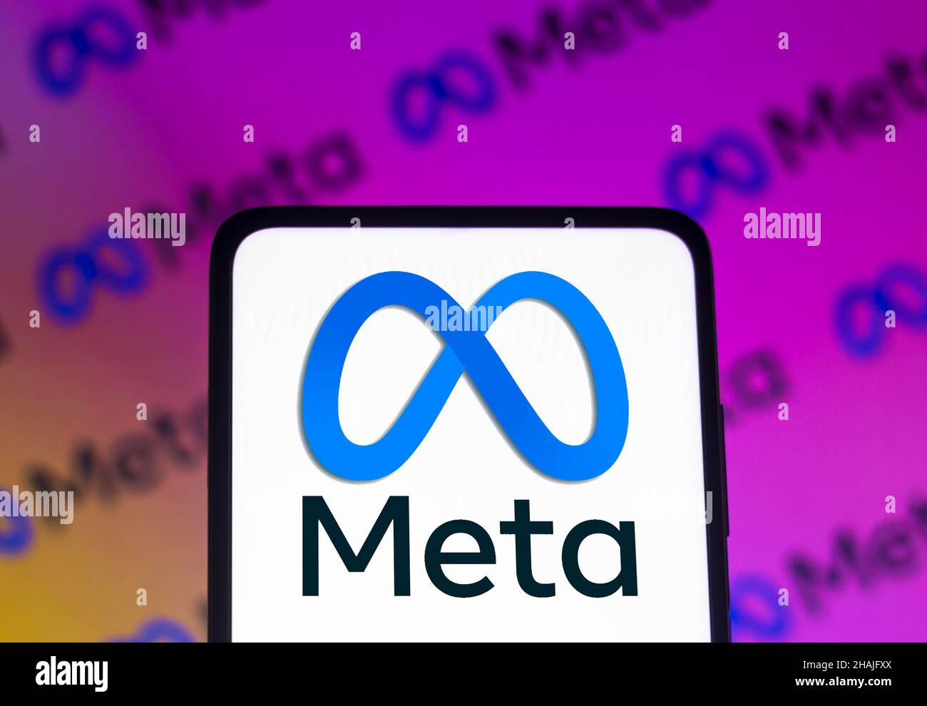 Brazil. 13th Dec, 2021. In this photo illustration the Meta Platforms ...