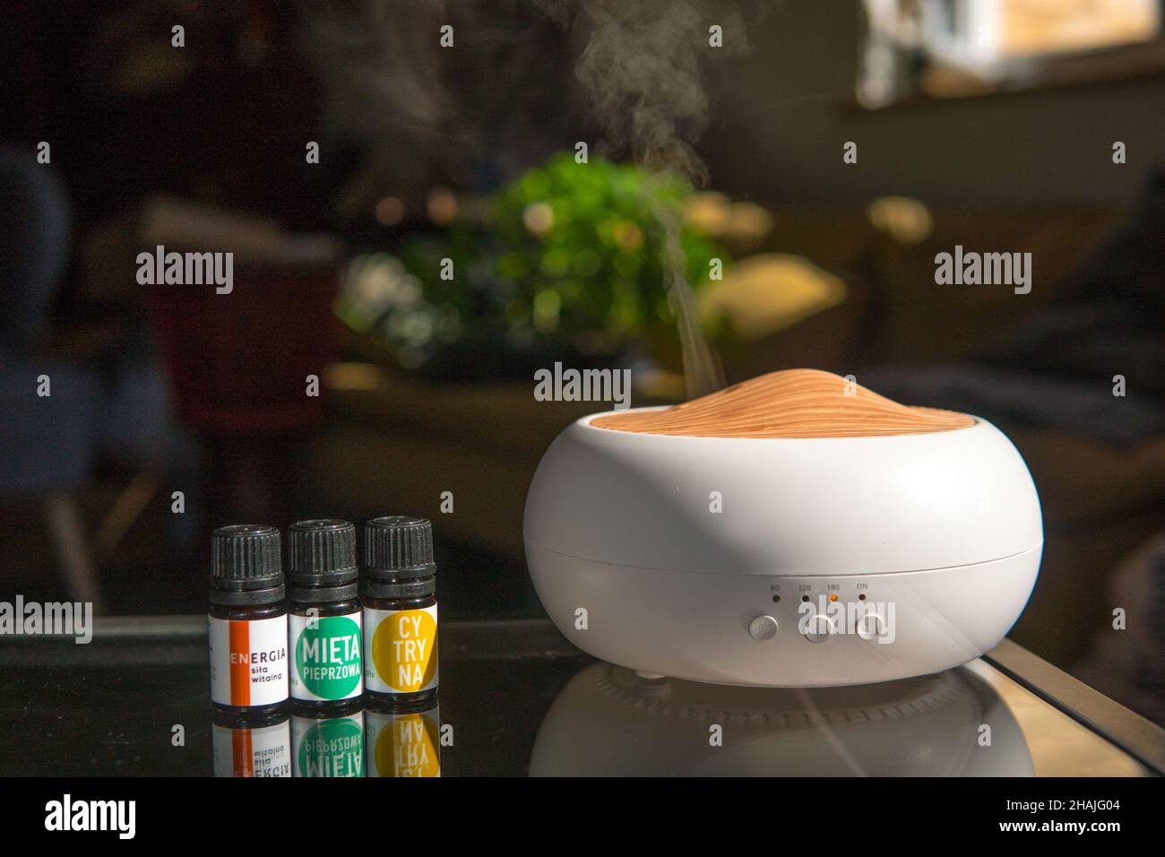 Aromatherapeutic diffuser for essential oils Stock Photo - Alamy