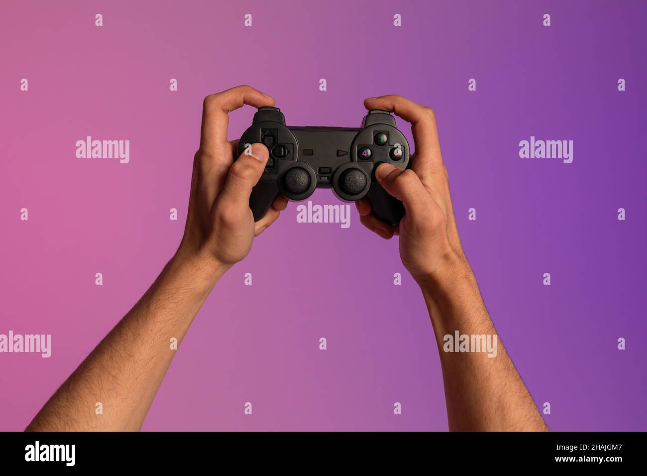 Neon joystick hi-res stock photography and images - Alamy