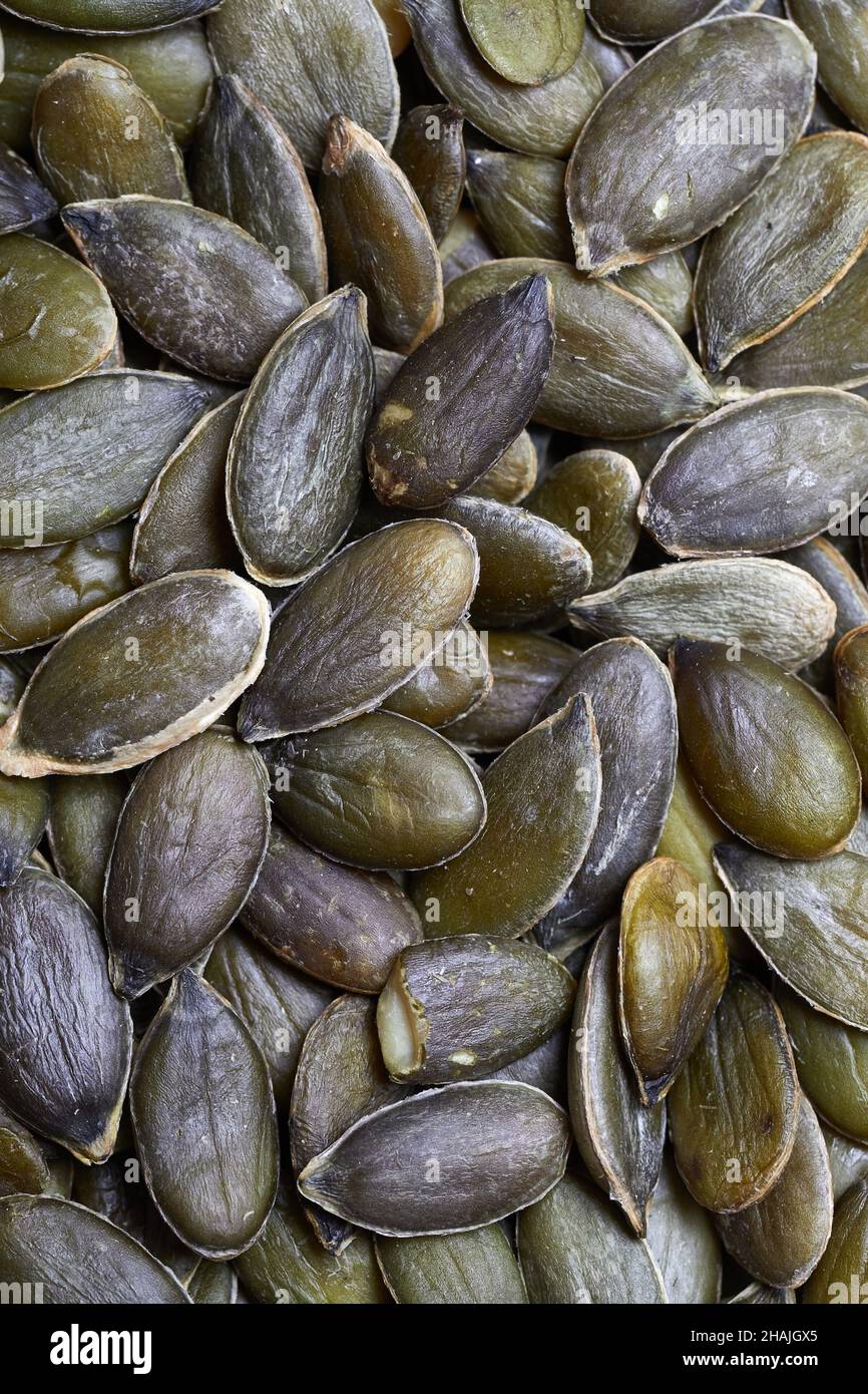 Closeup pile pumpkin seeds hi-res stock photography and images - Alamy