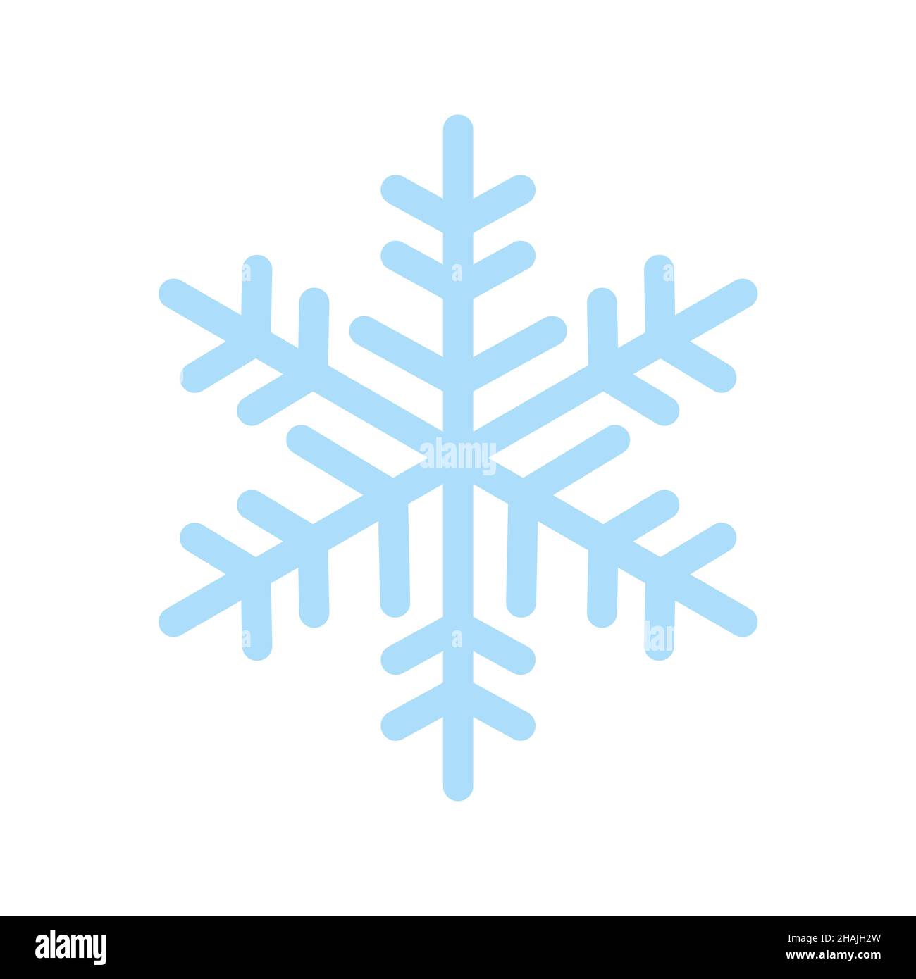 Snowflake icon, vector snow symbol isolated on white background Stock ...