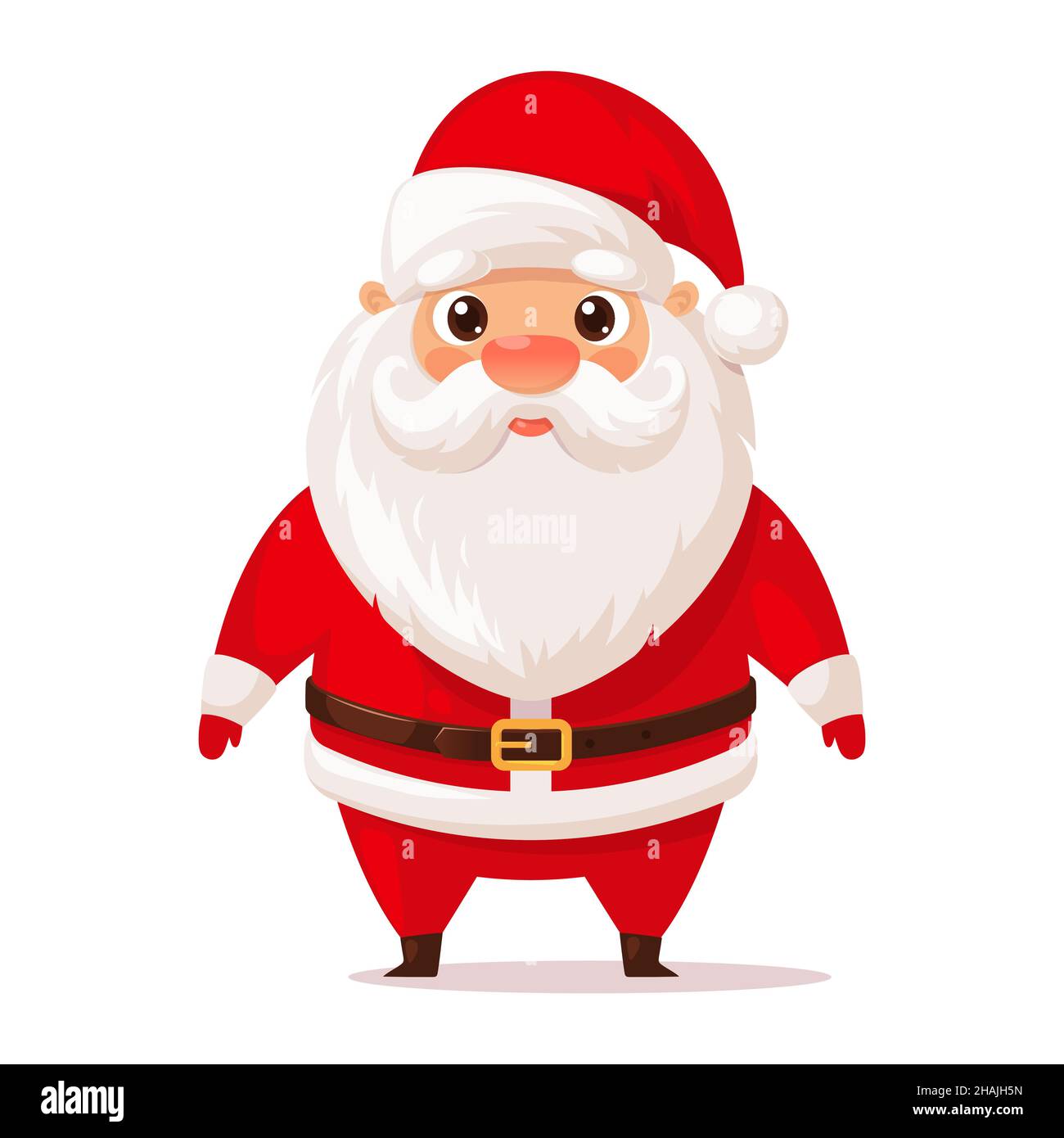 Cute cartoon Santa Claus, vector illustration Stock Vector Image & Art ...