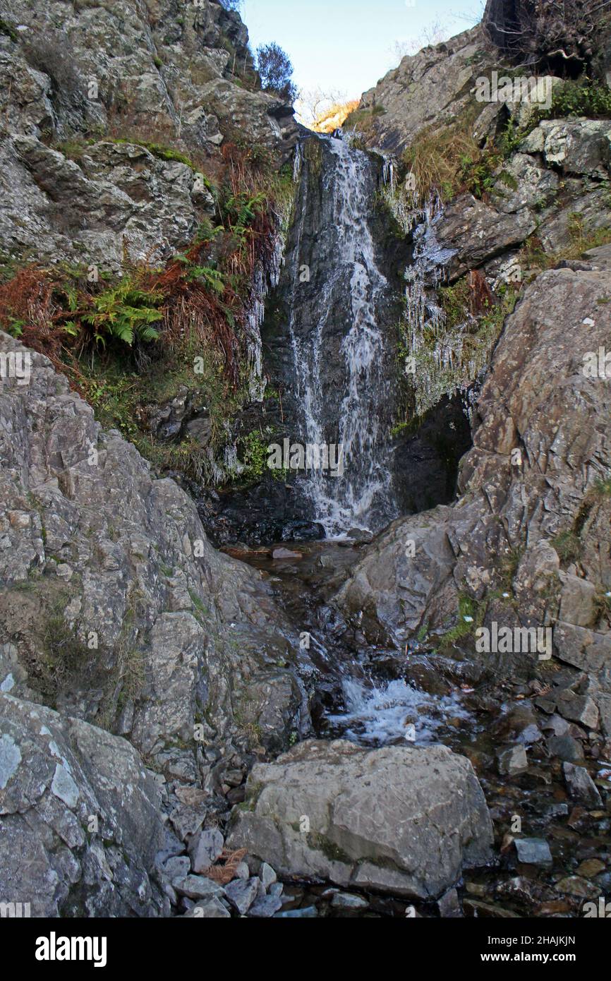 Waterfall walk, Carding Mill Valley, Church Stretton, Shropshire Stock ...