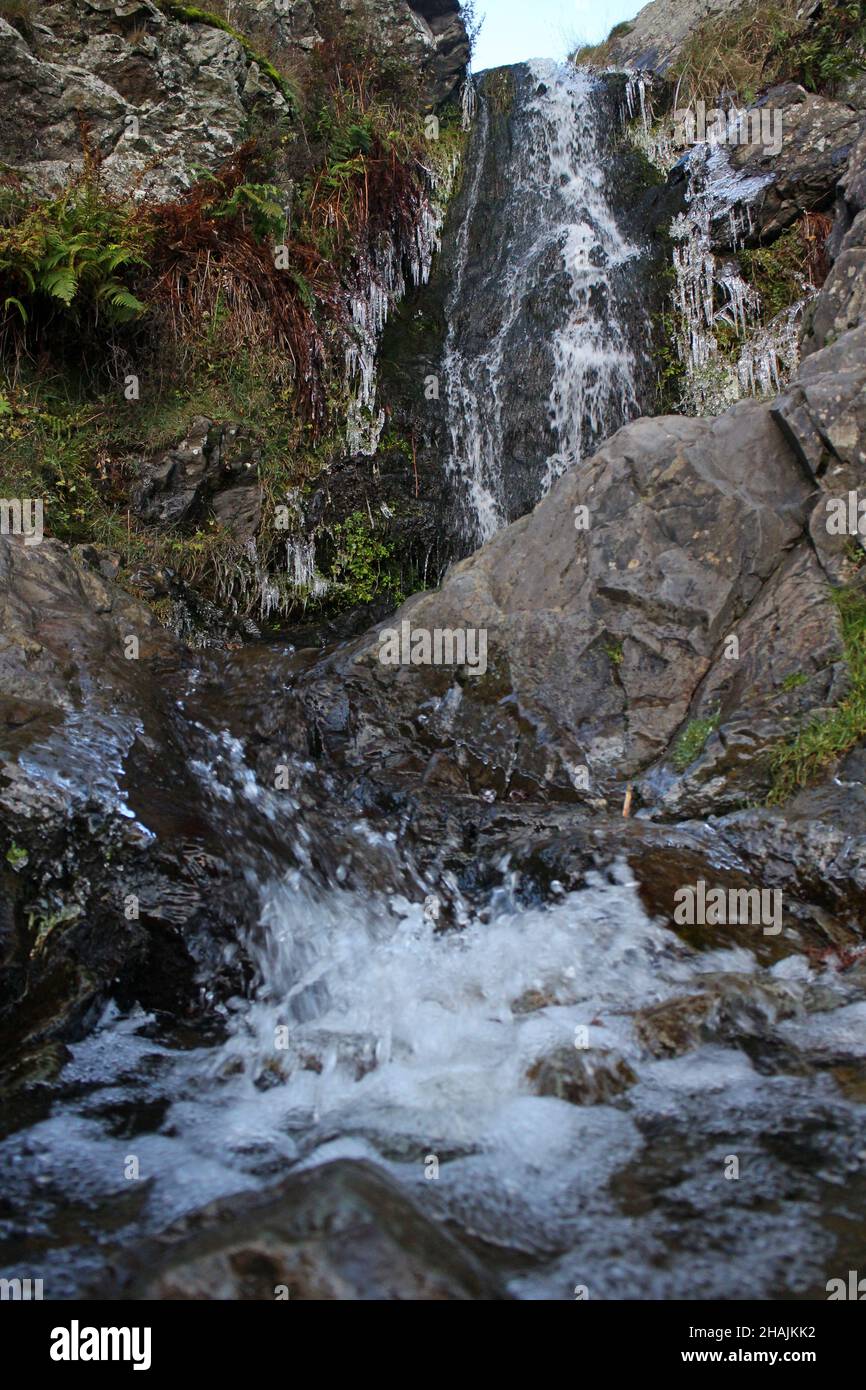 Waterfall walk, Carding Mill Valley, Church Stretton, Shropshire Stock ...
