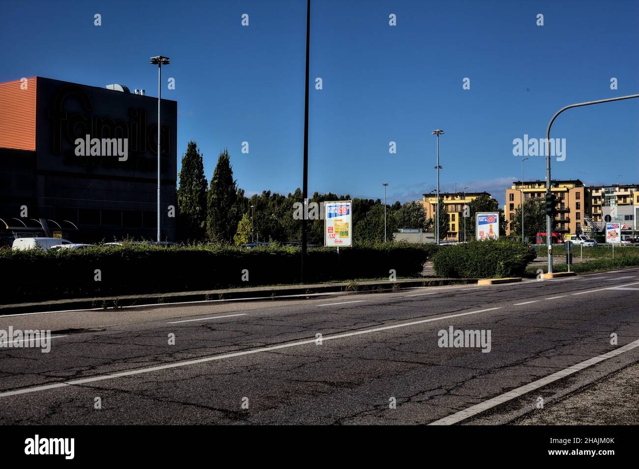 Train drive on road in hi-res stock photography and images - Alamy