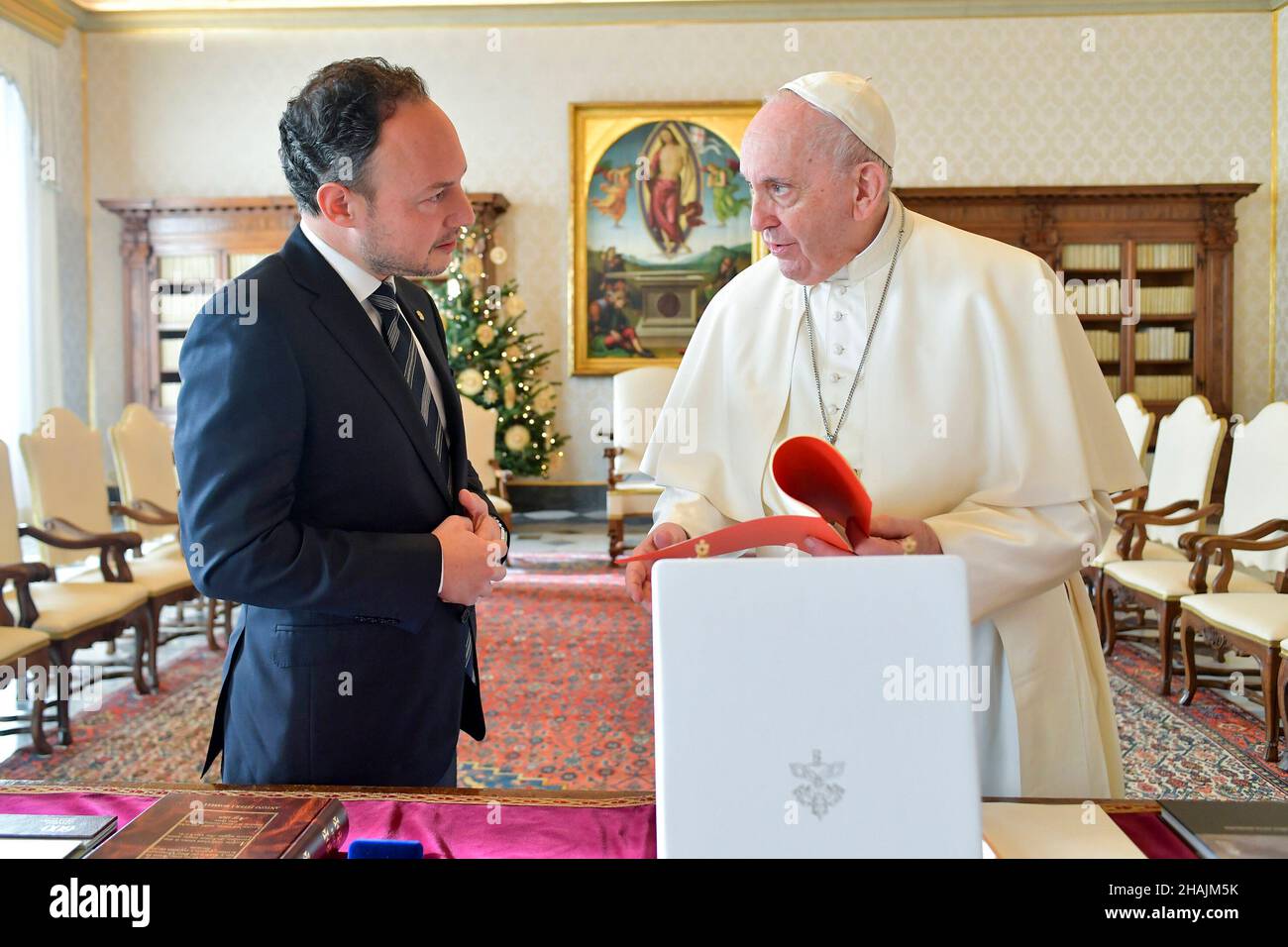 Pope Francis receiving in audience the Head of the Government of ...
