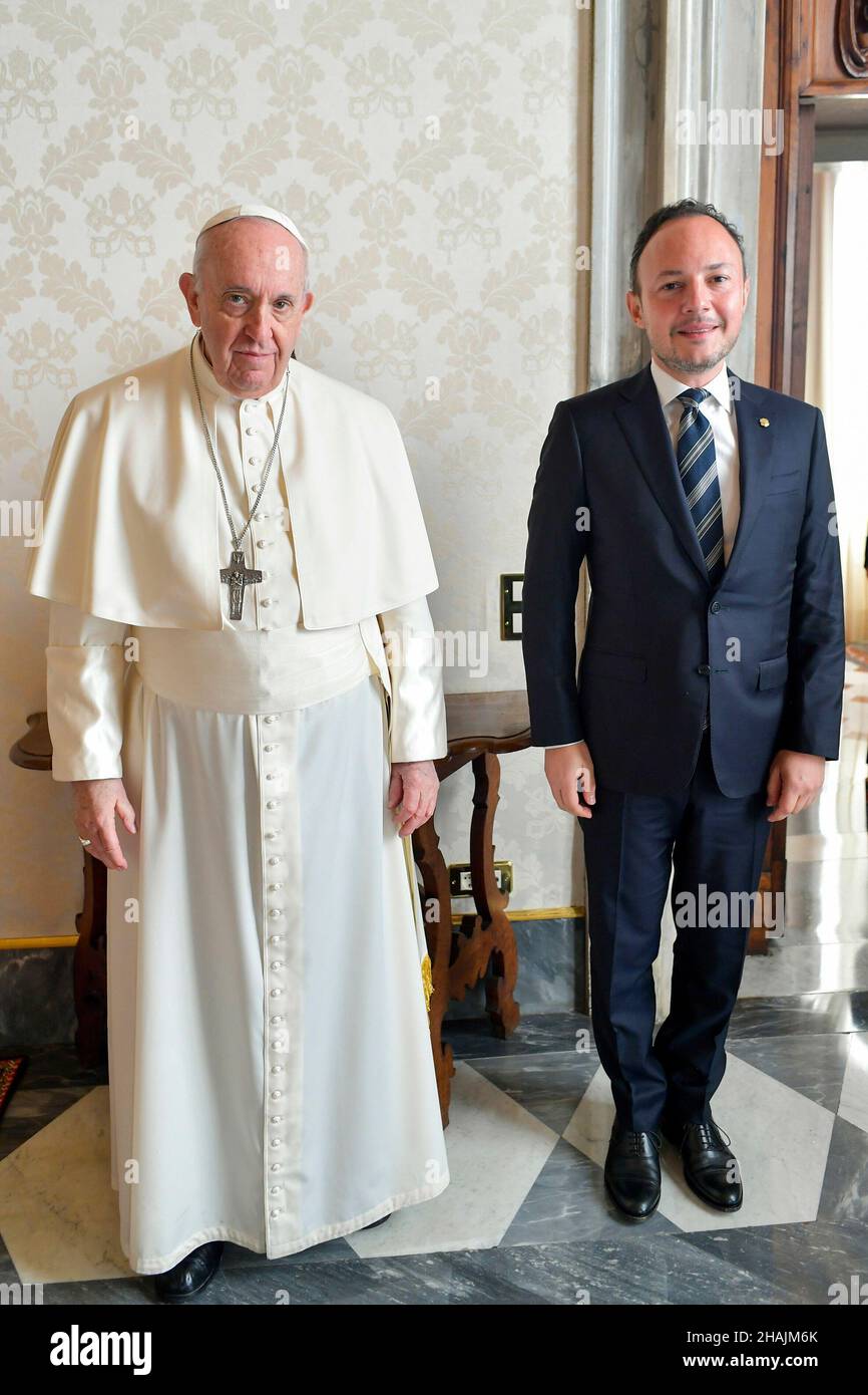 Pope Francis receiving in audience the Head of the Government of ...
