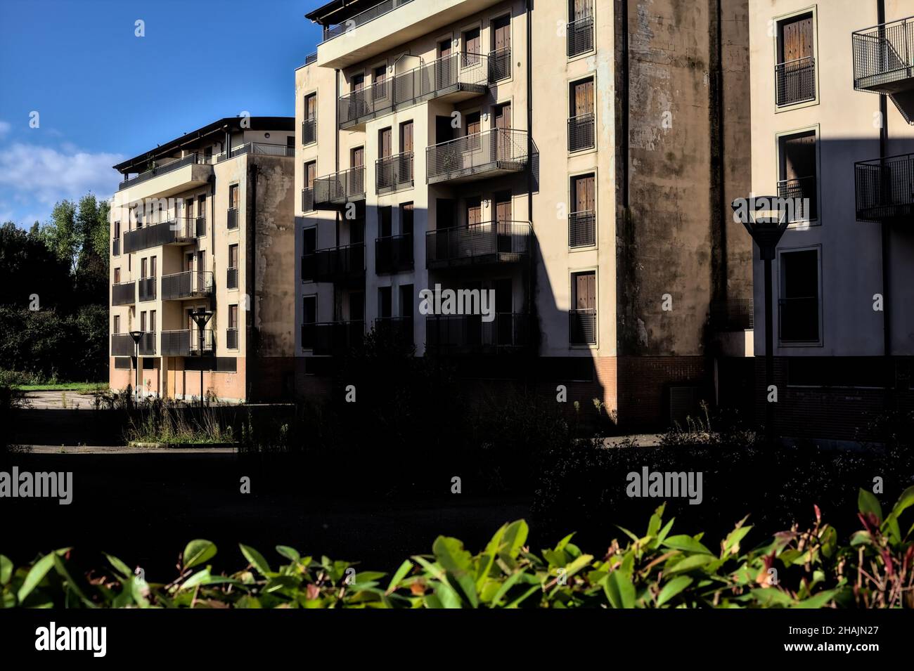 Facade of a residential building in the countryside Stock Photo - Alamy