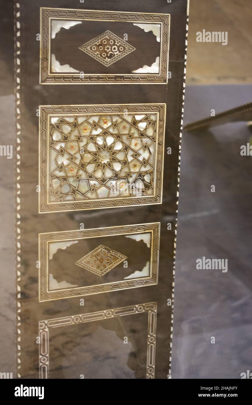 Mother of Pearl inlays art example Stock Photo - Alamy