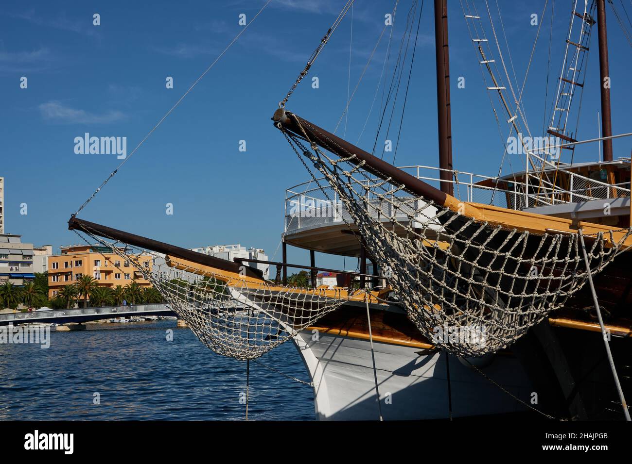 Zadar, Croatia - August 7, 2021 - Zadar port in the summer afternoon ...