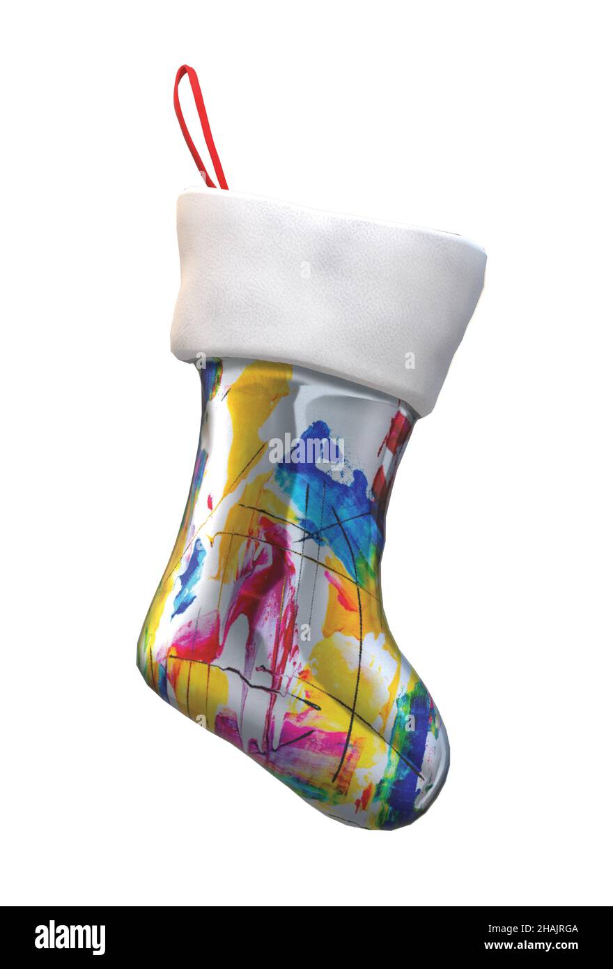 Paint Splatter Christmas Stocking Decoration Stock Vector Image & Art ...