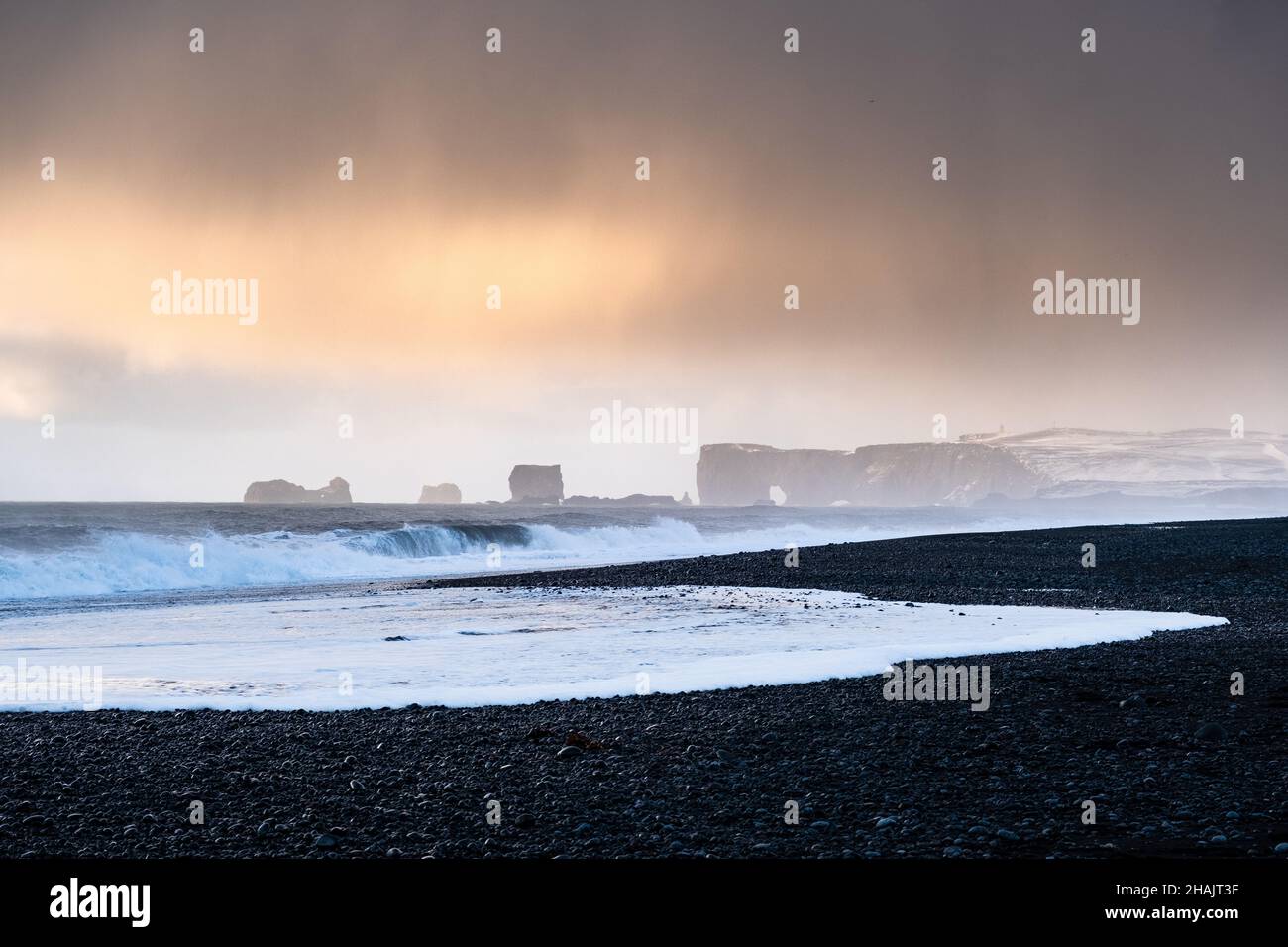 Around Vik, Iceland, black sand beaches sunshine day time gorgeous ...