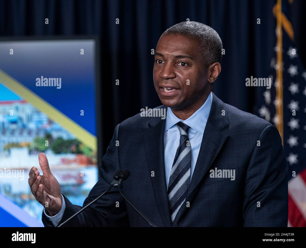 Executive Chair of The New Terminal One Dr. Gerrard P. Bushell speaks ...