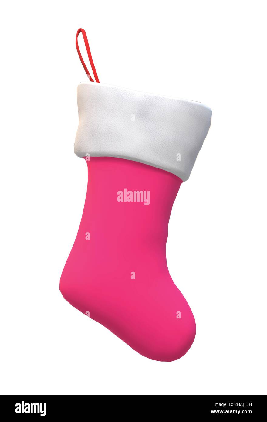 Pink stocking Stock Vector Images - Alamy