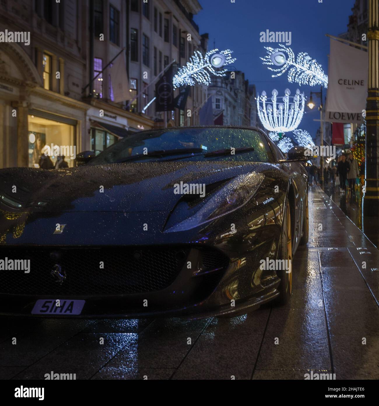 A supercar on affluent New Bond Street in London Stock Photo - Alamy